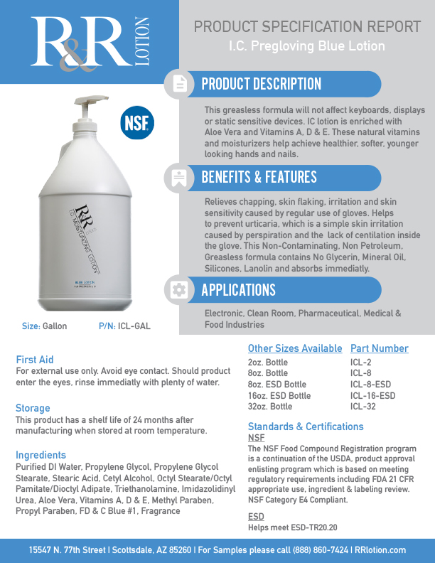 PSR_Gallon Blue Lotion | R&R Lotion®