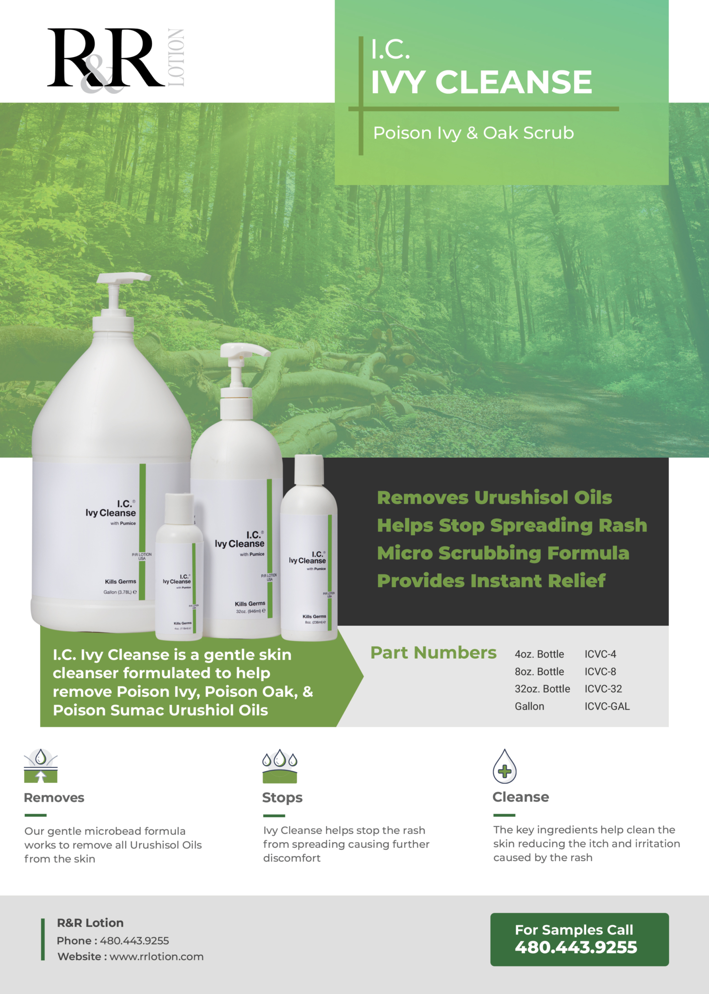 Ivy Cleanse Flyer | R&R Lotion®