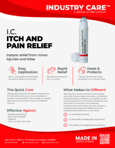 Marketing Flyer Itch and Pain | R&R Lotion®